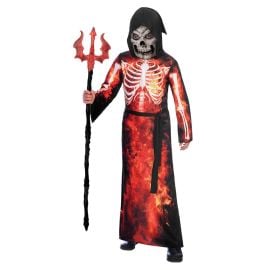 Buy Party Costume - Teen Fire Reaper Halloween Costume | Toysuae