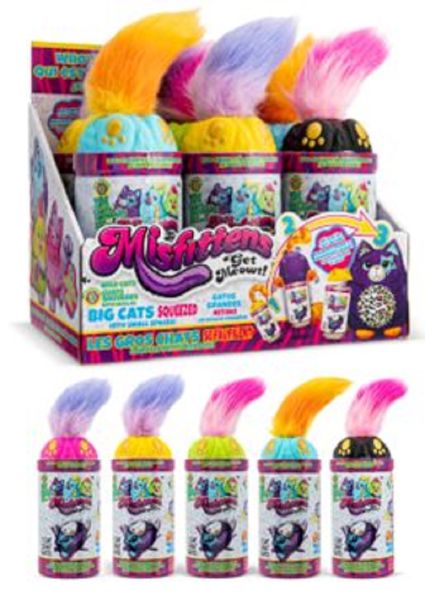 Basic Fun Misfittens - Surprise Cat Plush Assorted 1 Pec