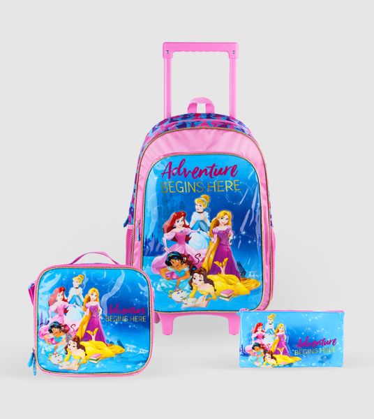 Disney - Princess Adventure Begins Here 3 in1 Trolley Box set 18"