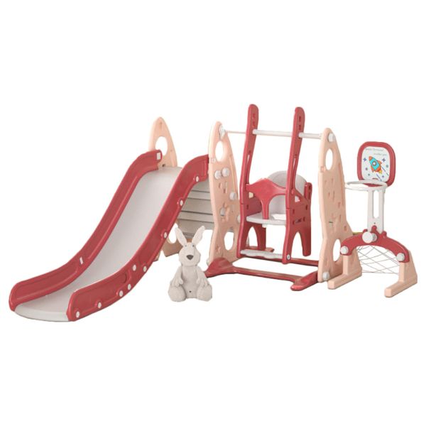 Little Angel - Kids Toys Slide & Swing - Pink