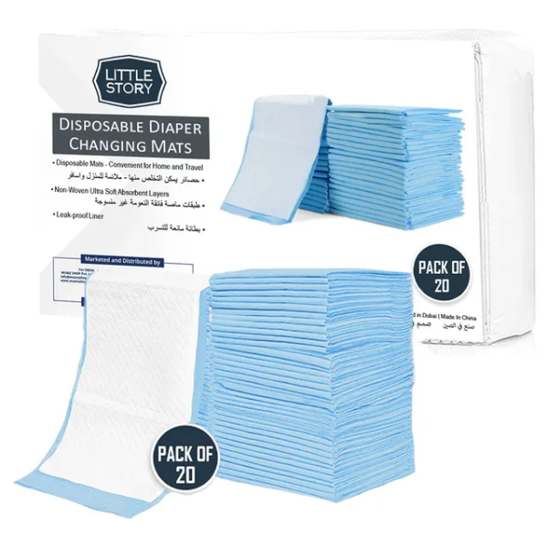 Buy Little Story Disposable Diaper Changing Mats for Babies | ToysUAE