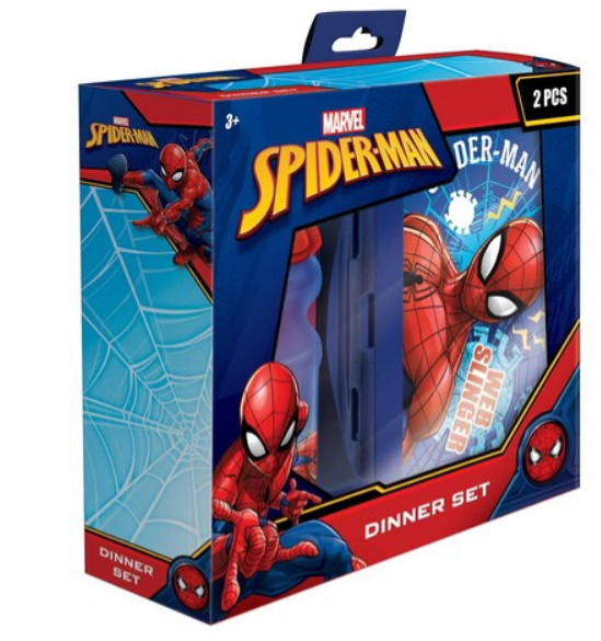 Buy Marvel - Spider Man Dinner Set in PVC Box in UAE at ToysUAE.