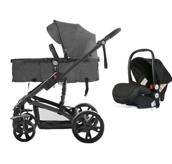 Teknum - 4 in 1 Travel System w/t Car Seat - Space Grey